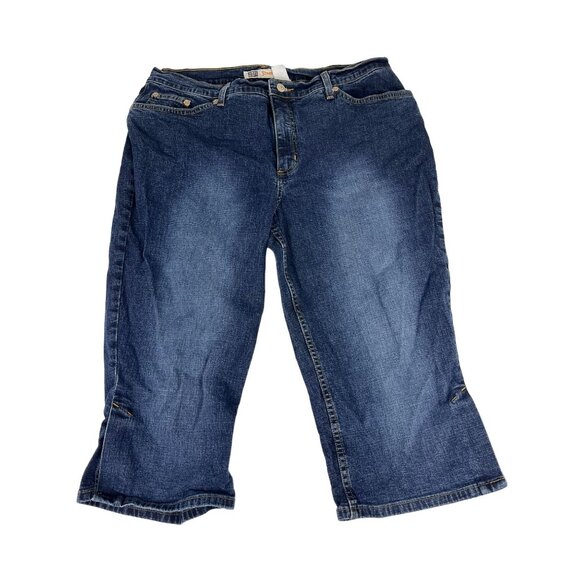 Faded Glory | Jeans | Faded Glory Womens Capri Jeans 6 Blue Dark Wash ...